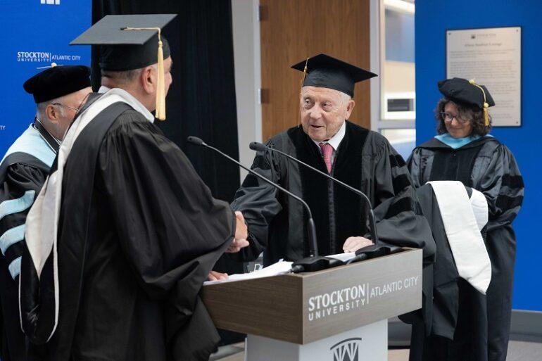 Stockton honors Hanson for role in Atlantic City, marks milestone for ...