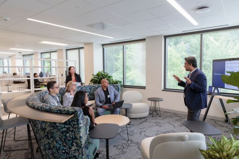 Gilead’s new Parsippany office is a hub of collaboration and comfort ...